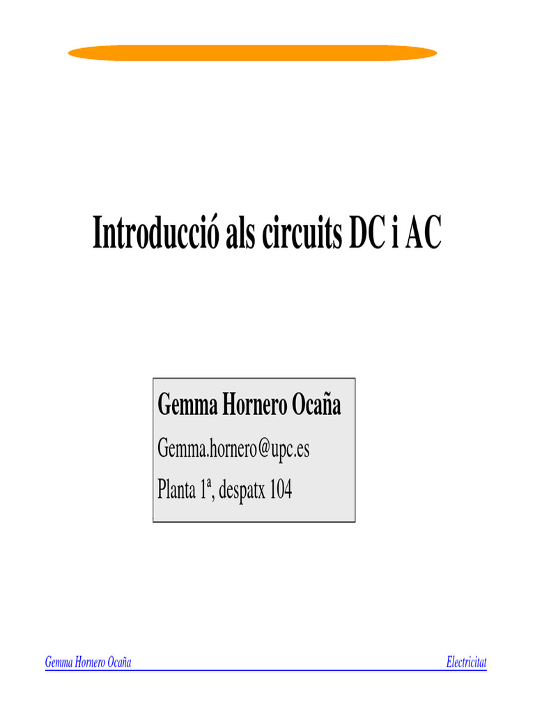 Circuits DC AC | PDF