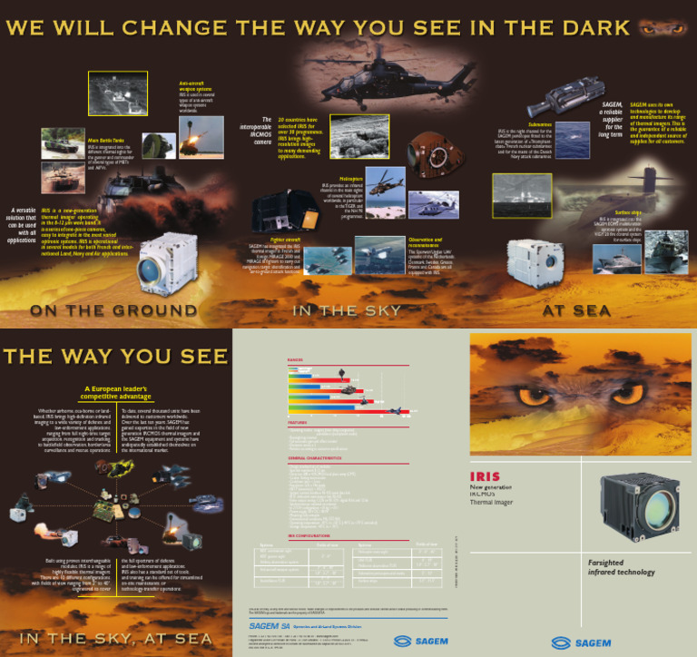 2006 Sagem Iris Brochure Pdf Submarines Military Science
