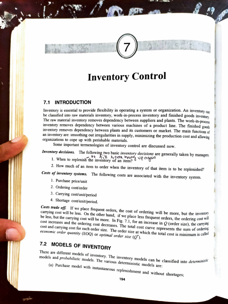 OR Inventory Control | PDF | Business Economics | Business