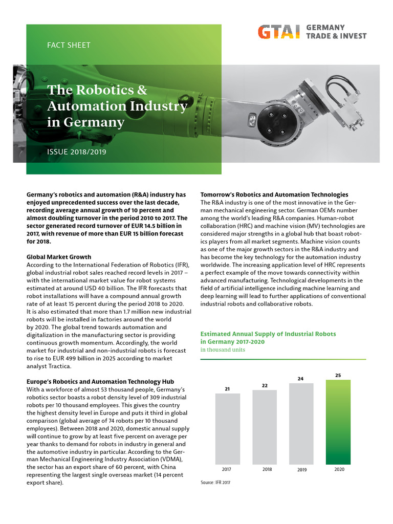 fact-sheet-robotics-automation-en | PDF | Automation | Robot