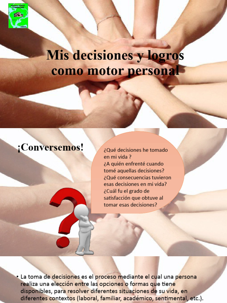 Mis Decisiones y Logros Como Motor Personal | PDF | Crecimiento personal y profesional ...