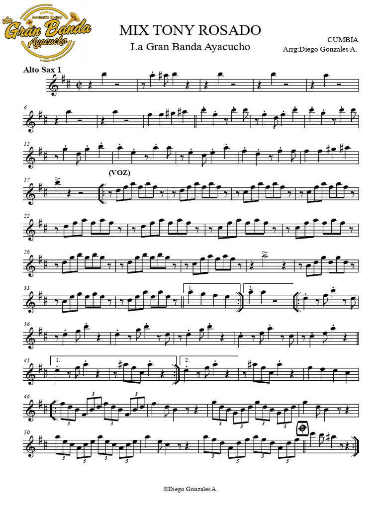 Mix Tony Rosado - Diego Gonzales A. | PDF