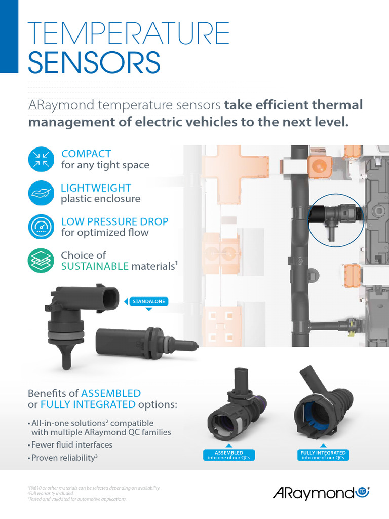 ARaymond TemperatureSensors A4ProductFlyer Web | PDF | Applied And ...