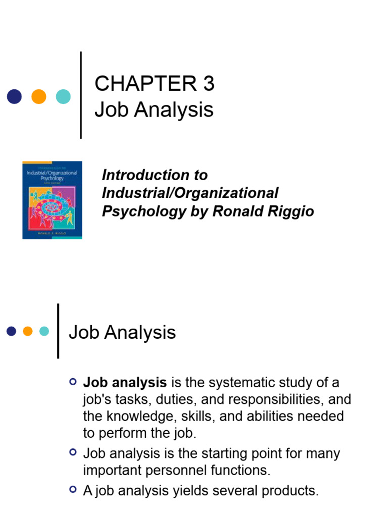 Job Analysis Slides | PDF | Industrial And Organizational Psychology | Behavioural Sciences