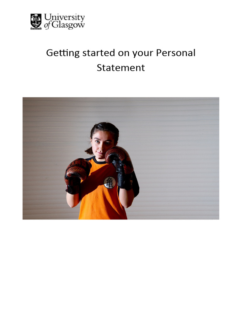 Getting Started On Your Personal Statement Workbook | PDF | Market ...