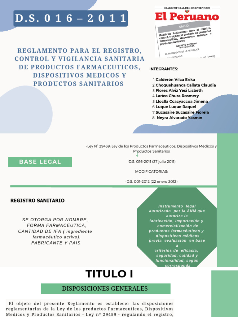 D.S 016 | PDF | Medicamentos con receta | Farmacéutico