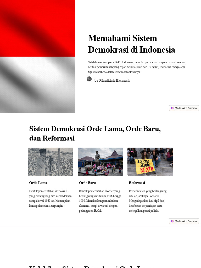 Memahami Sistem Demokrasi Di Indonesia | PDF | Politik | Ilmu Sosial
