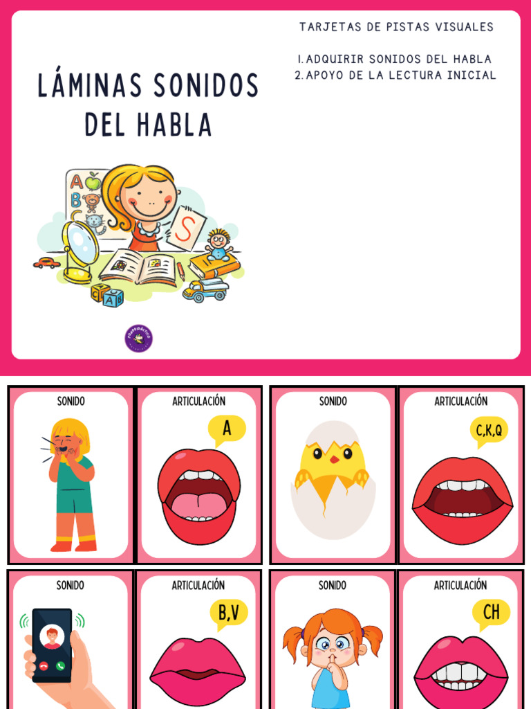 Tarjetas para Aprender Sonidos del Habla | PDF