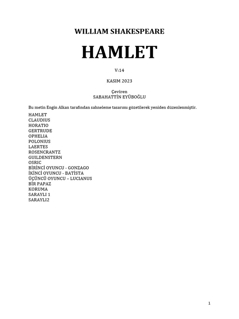HAMLET | PDF