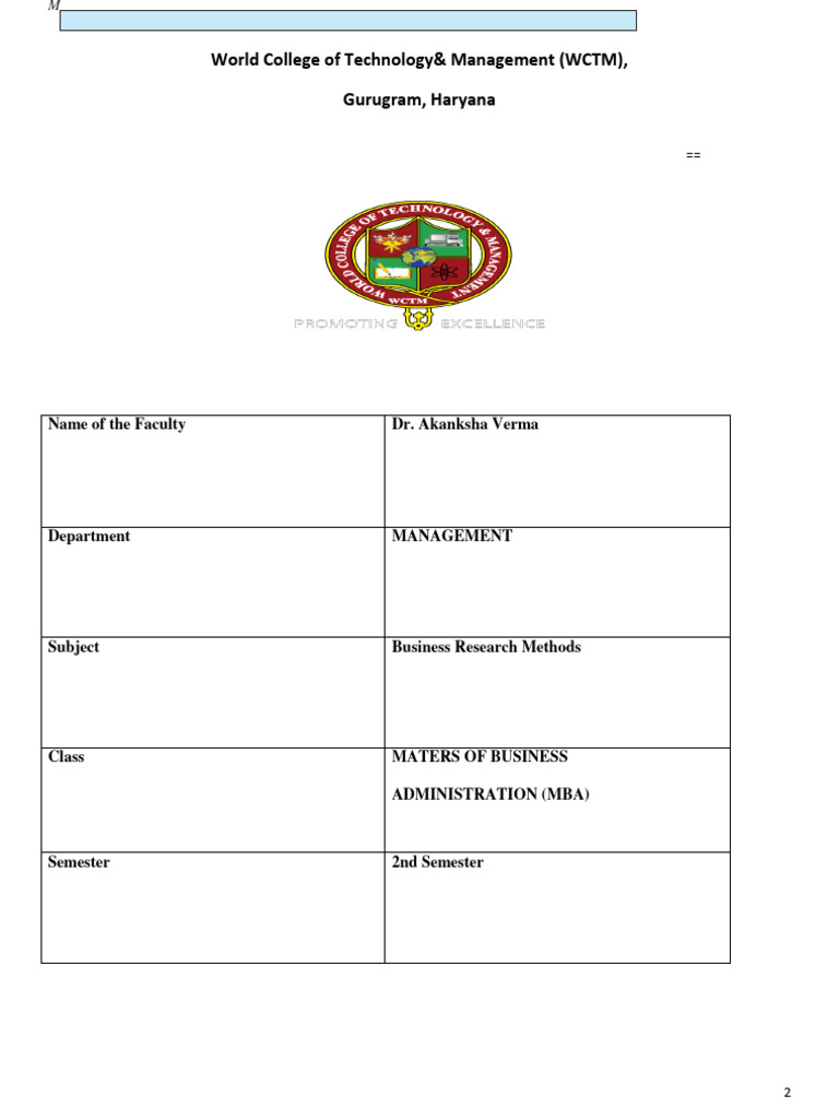 BRM Mba | PDF | Methodology | Hypothesis