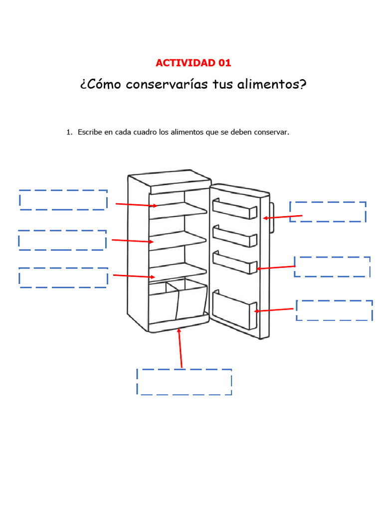 Actividad 01 Conservacion de Alimentos | PDF