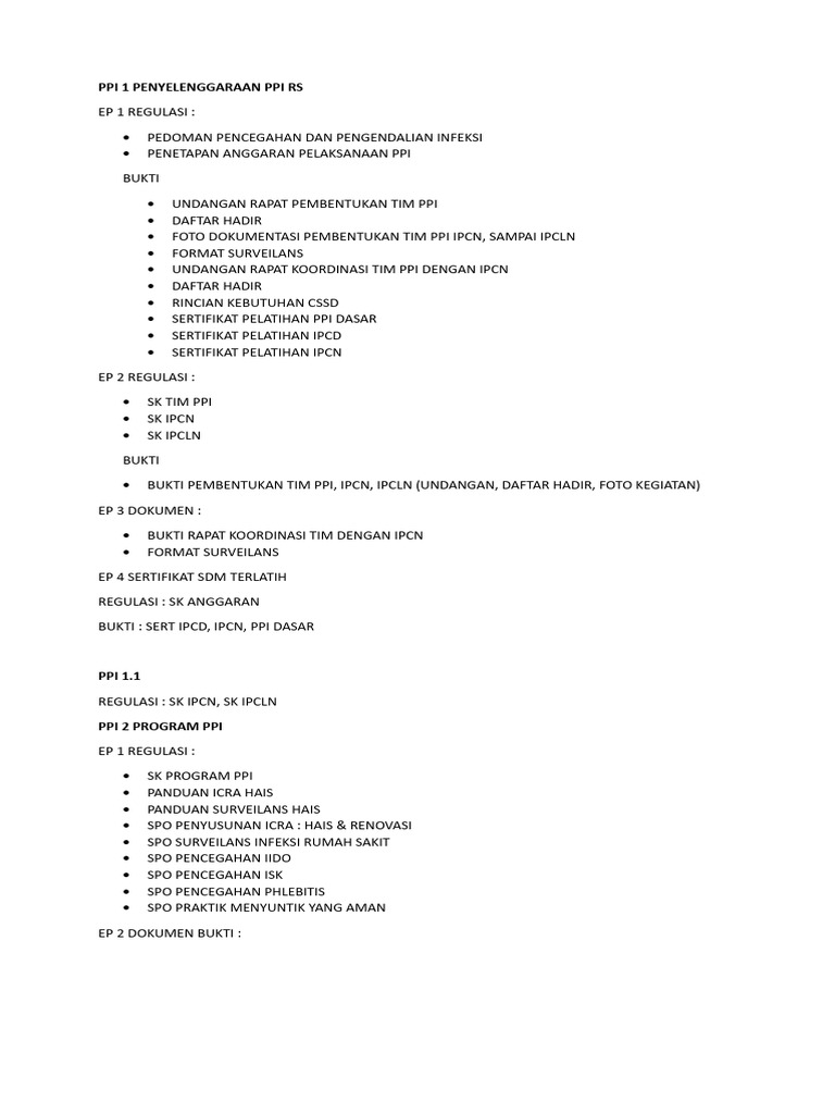 Data Butir Elemen Penilaian Ppi Akreditasi 2023 | PDF | Pengembangan ...
