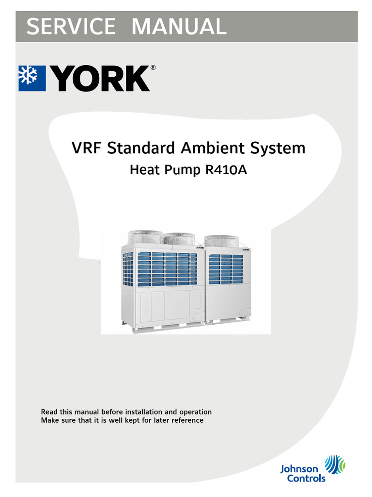 York VRF Standard Ambient System Heat Pump R410A | PDF | Heat Exchanger ...