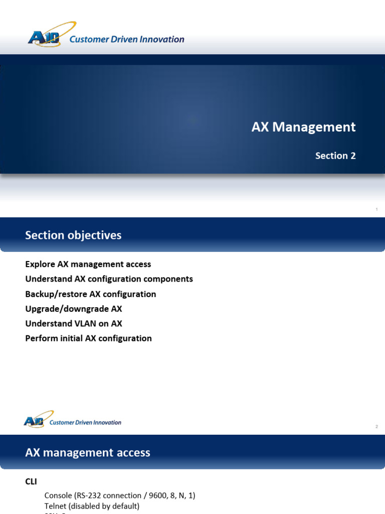 A10 Training 02 Management | PDF | Computer Network | Command Line Interface