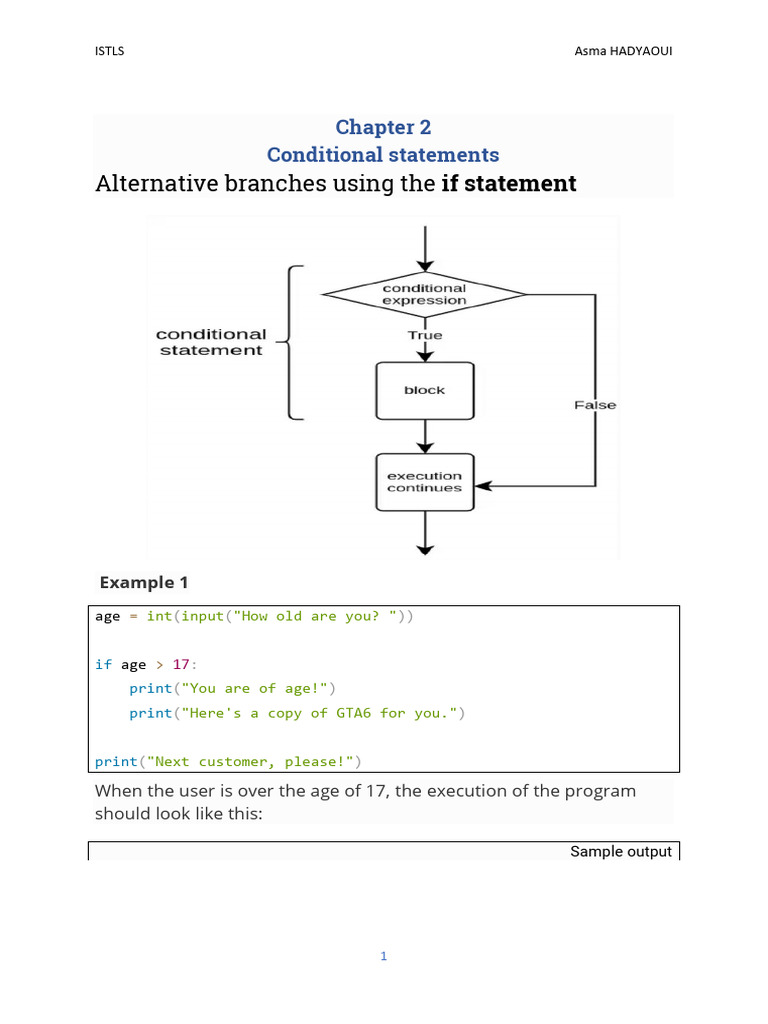 If Statement | Download Free PDF | Software Engineering | Computing