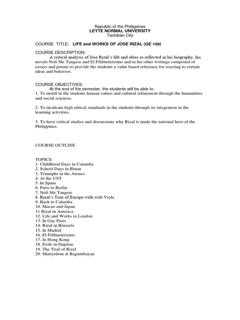 Copy (1) Rizal-COURSE | PDF | Philippines