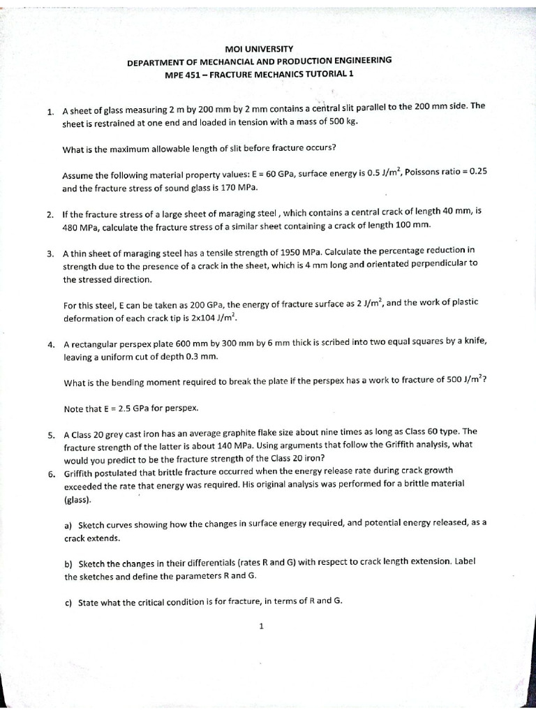 Mpe 351 Tutorials | PDF