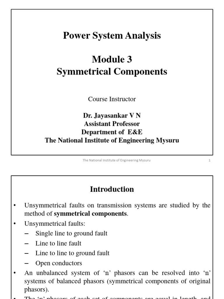 Power System Analysis M3 VTU | PDF | Transformer | Quantity