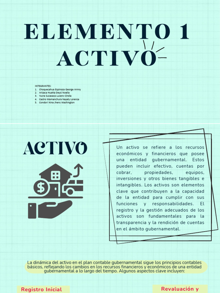 Elemento 1 Activo | PDF | Contabilidad | Economias