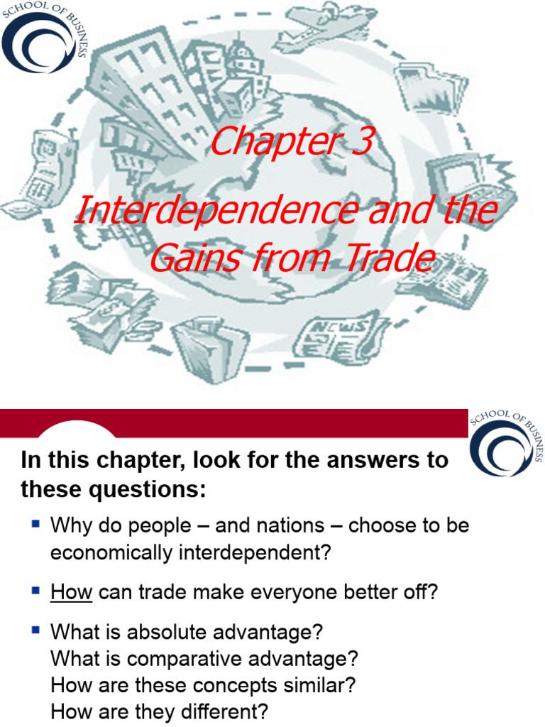 Lecture 03 - Chapter3 - Interdependence & Gain From Trade - An | PDF ...