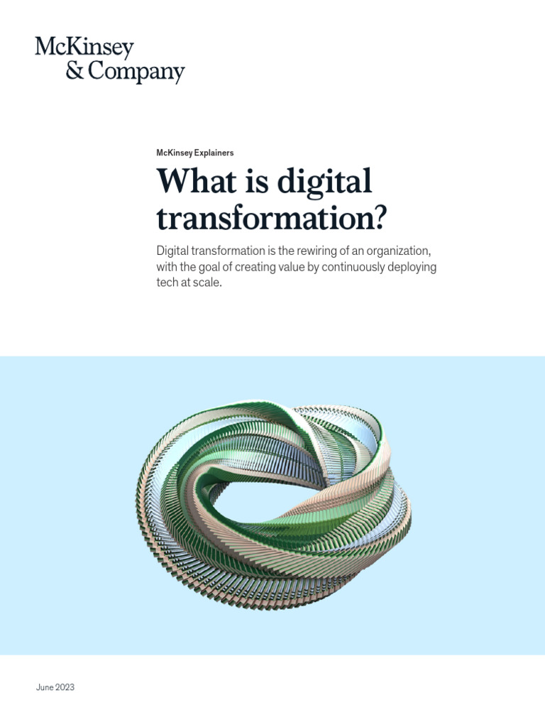 What Is Digital Transformation | PDF | Artificial Intelligence | Intelligence (AI) & Semantics