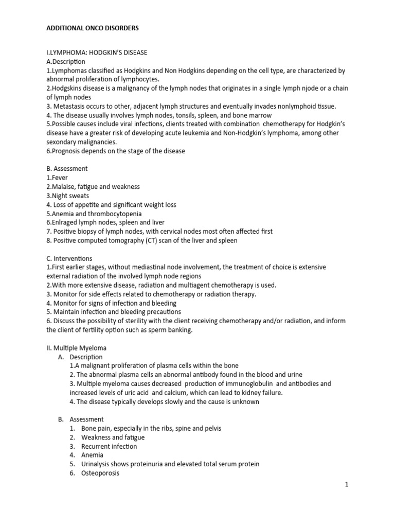 Additional Handouts | PDF | Lymphoma | Colorectal Cancer