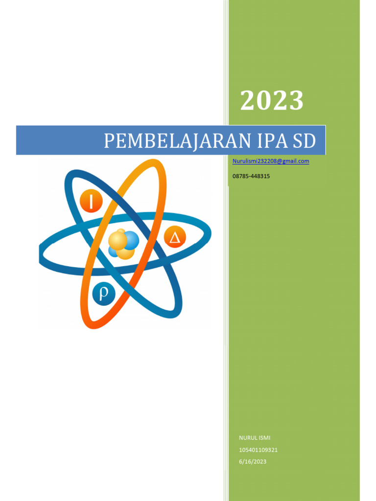 Pembelajaran IPA SD: Panduan Lengkap | PDF