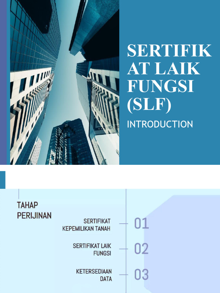 Paparan Sertifikat Laik Fungsi (SLF) | PDF