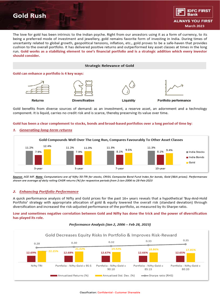 The Gold Rush | PDF | Asset Allocation | Diversification (Finance)