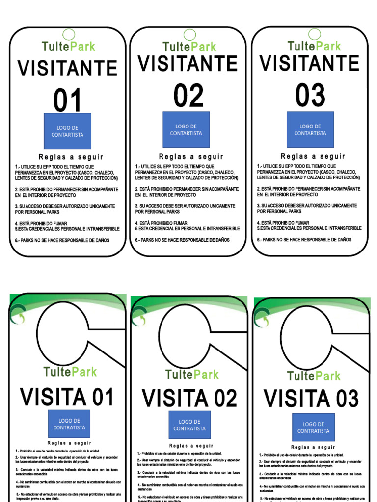 Reglas para Visitantes en Proyectos | PDF | Vehículos