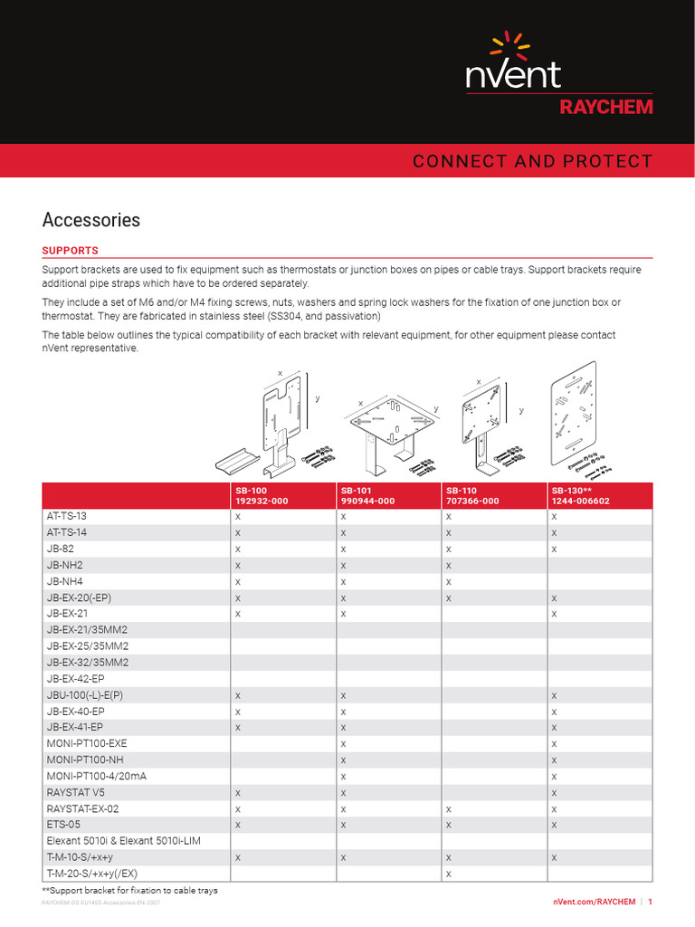 Raychem Ds Eu1455 Accessories en | PDF | Pipe (Fluid Conveyance ...