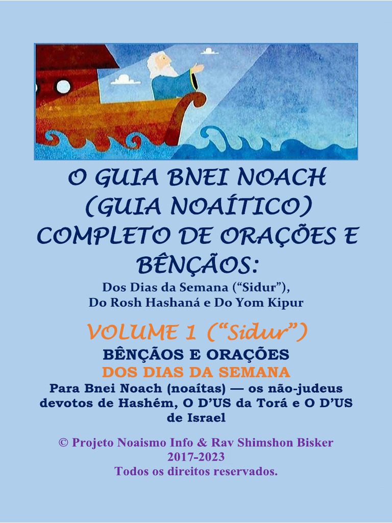 O SIDUR BNEI NOACH GRATUITO - Livro Digital - Site Bnei Noach Projeto Noaismo Info | PDF