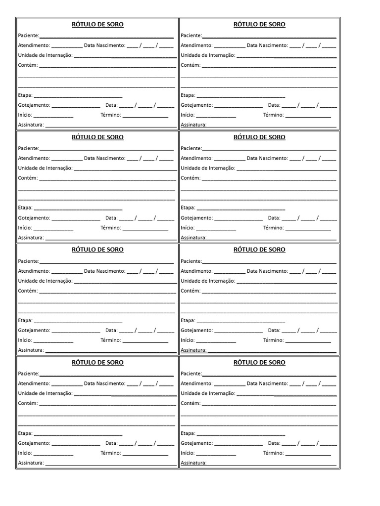 Rótulo de Soro | PDF | Bem-estar