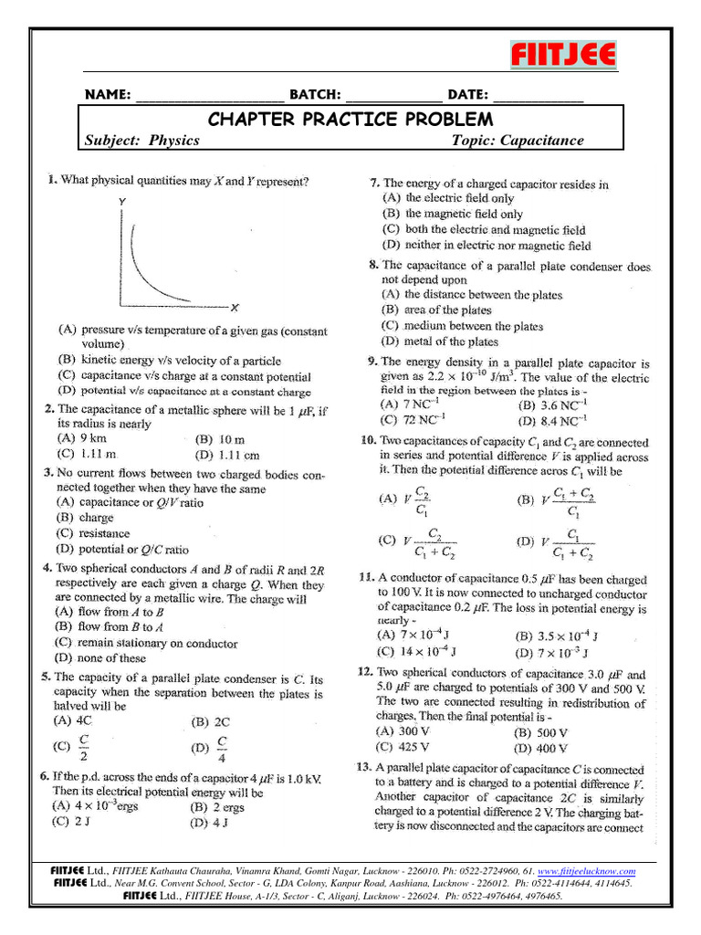 CPP - Capacitance | PDF