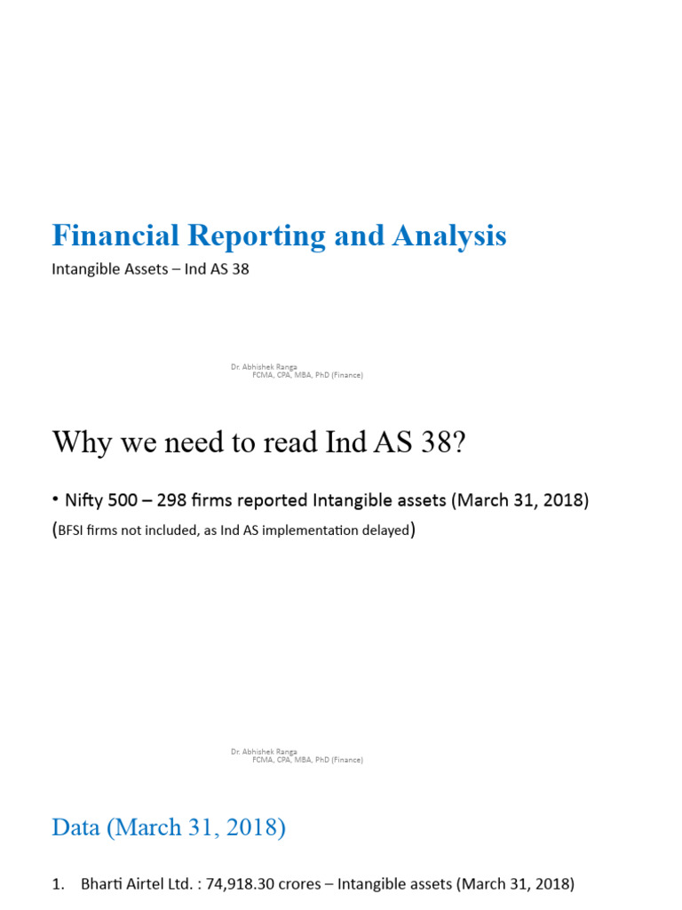 Ind AS 38 | PDF | Fair Value | Intangible Asset