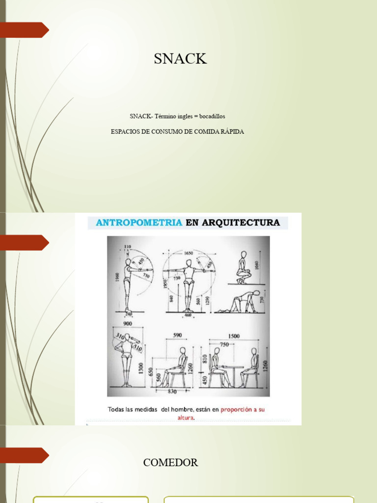 Dimensiones SNACK | PDF | Cocinando | Comida y bebida