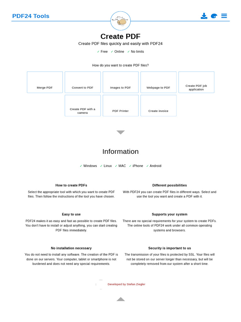 Free Online PDF Creation Tools | PDF | Computer Science | Computing