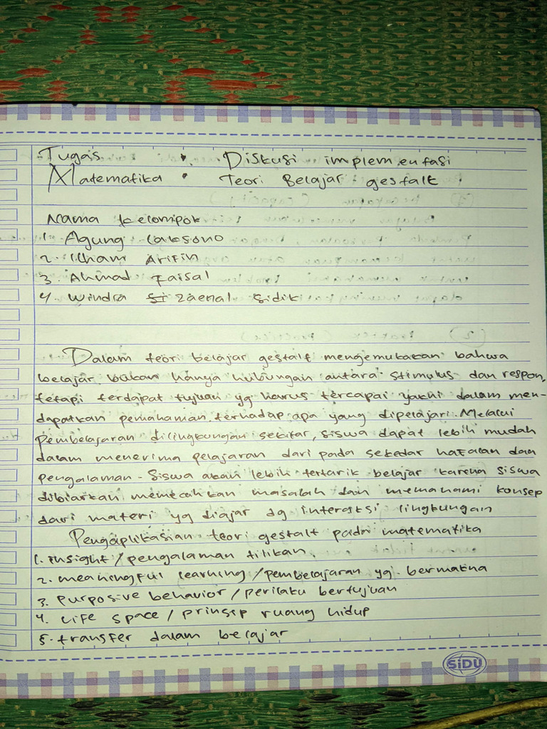 Tugas Diskusi Implementasi Teori Gestalt | PDF