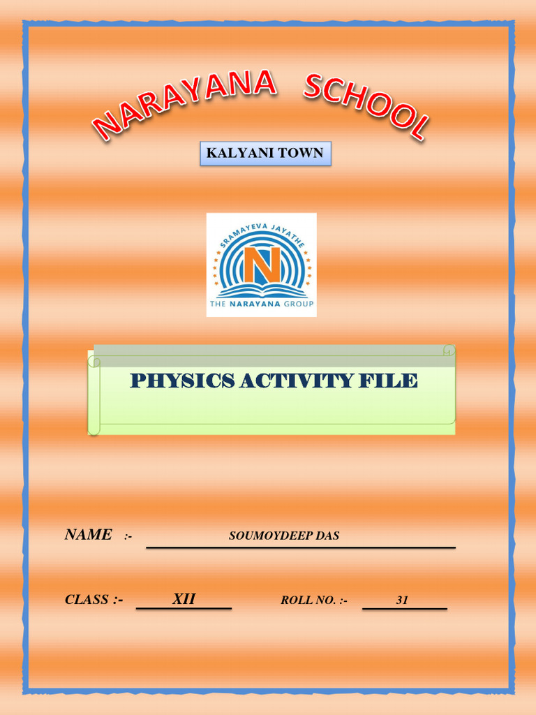 Physics Activity File Cover 4 | PDF
