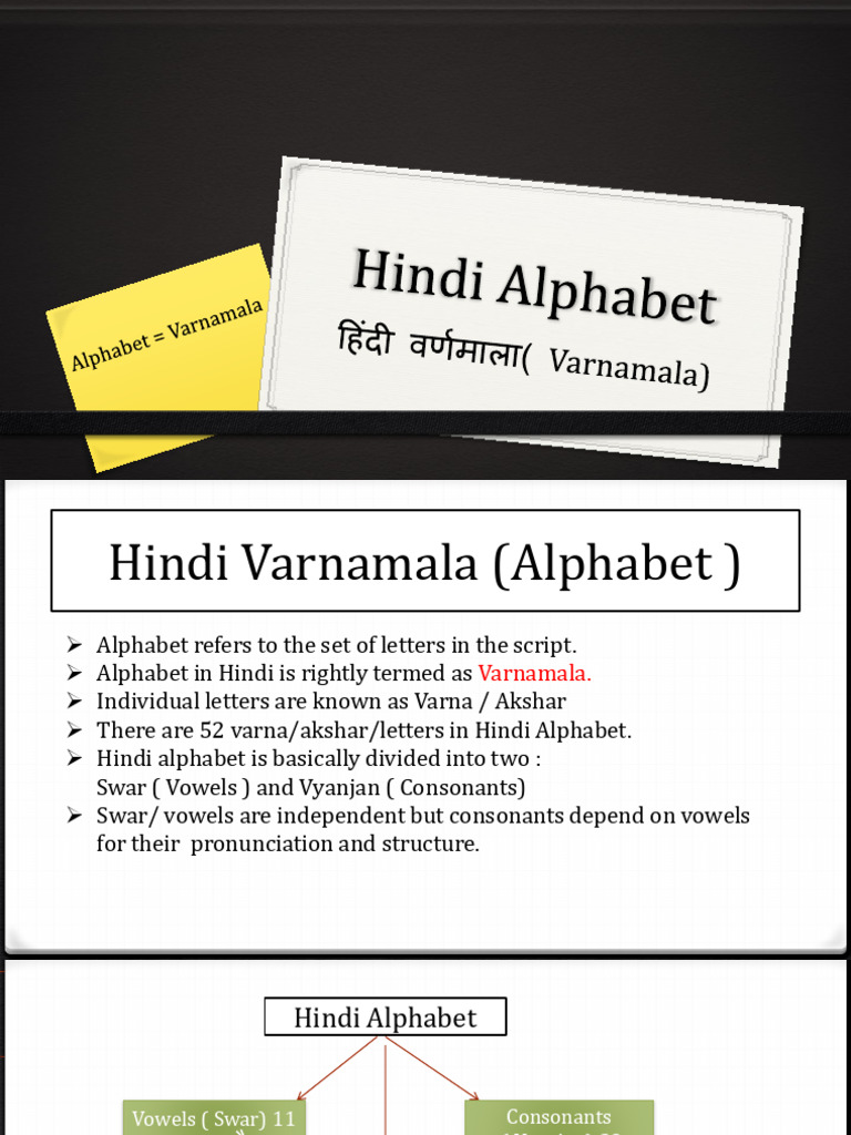 Hindi Alphabet | PDF