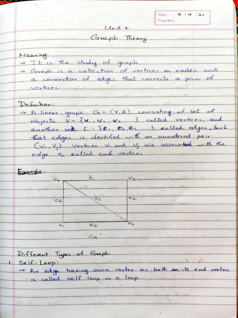 Unit 2 - Graph Theory | PDF