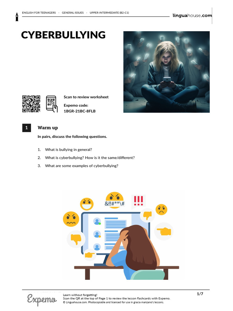 Cyberbullying British English Student | PDF | Cyberbullying | Adolescence