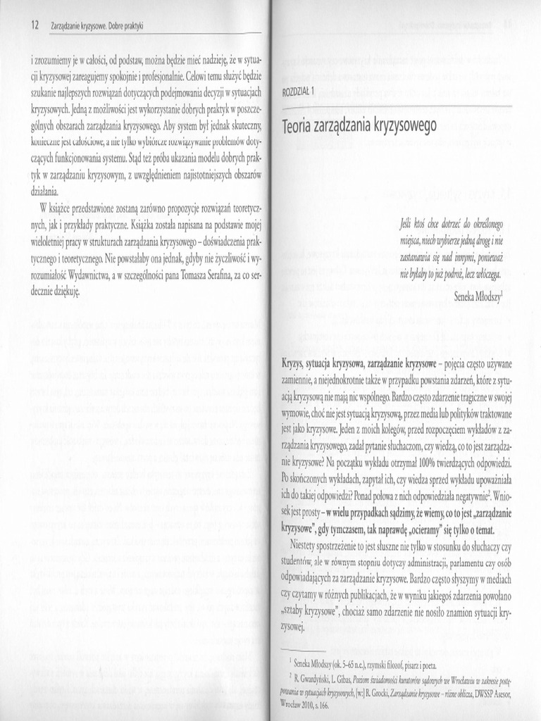Grocki Zarządzanie Kryzysowe | PDF