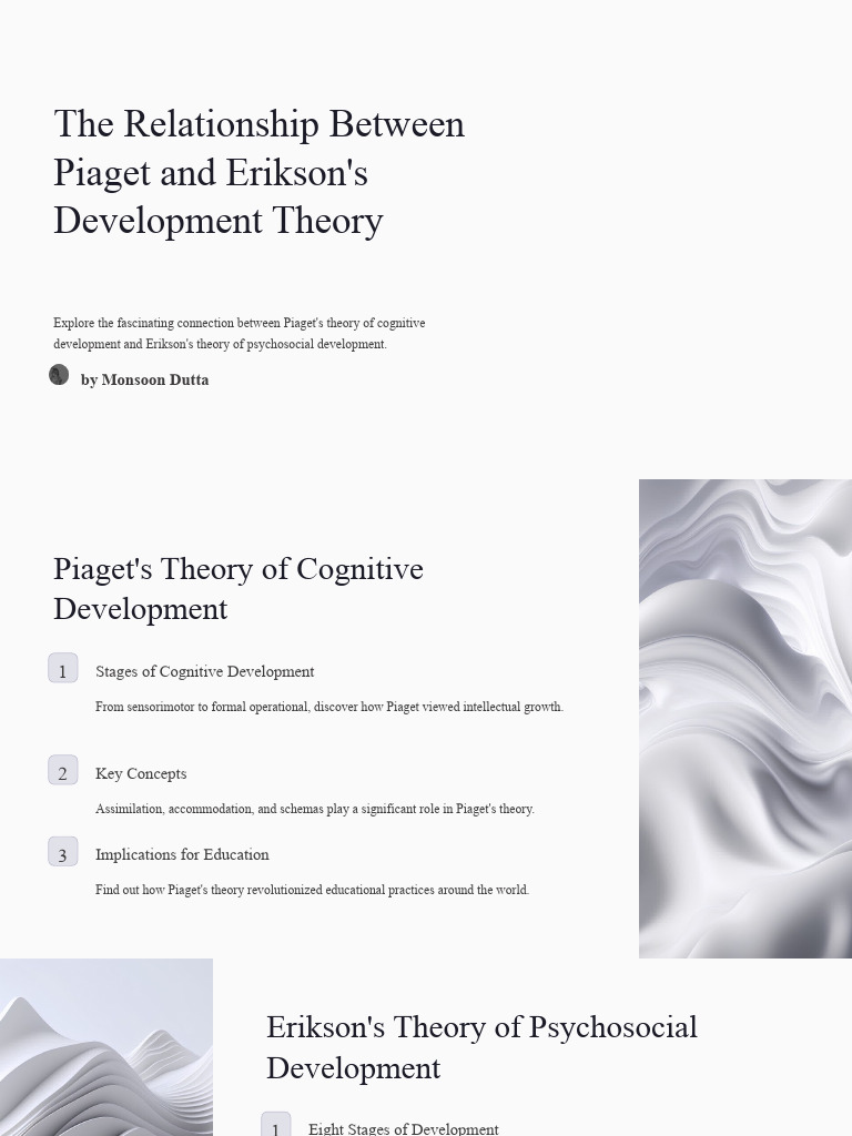 The Relationship Between Piaget and Eriksons Development Theory | PDF ...