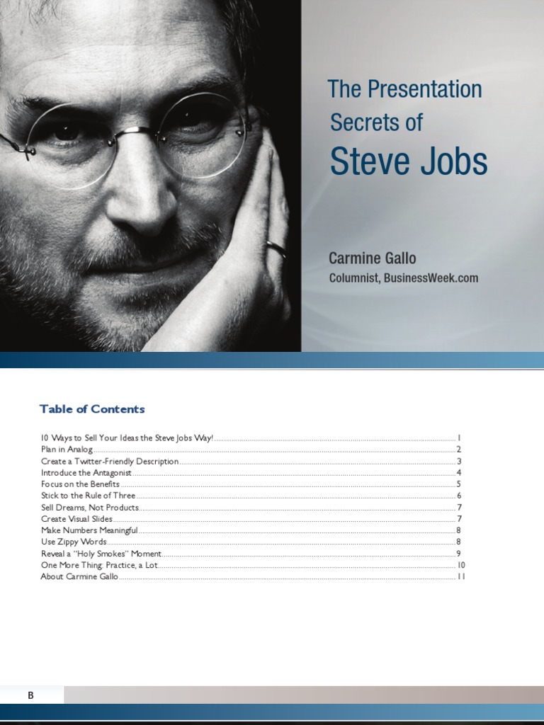 Presentation Secrets Of Steve Jobs Pdf Steve Jobs I Phone