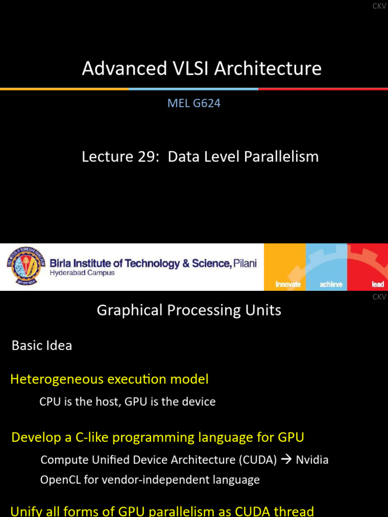 Lecture 29 GPU Architecture Example | PDF | Thread (Computing) | Central Processing Unit
