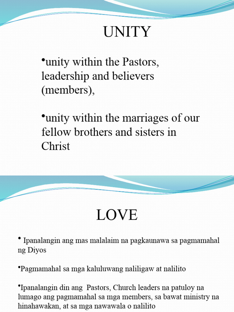 Prayer Items June 30 | PDF