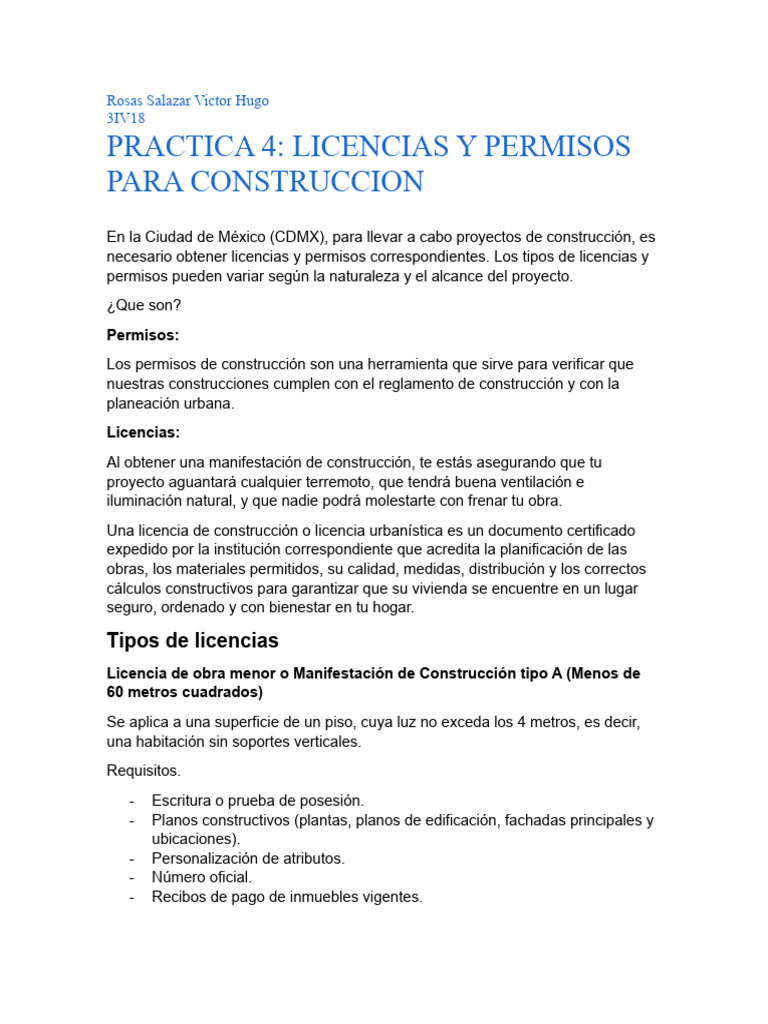Licencias y Permisos para La Construccion | PDF | Fundación (Ingeniería ...