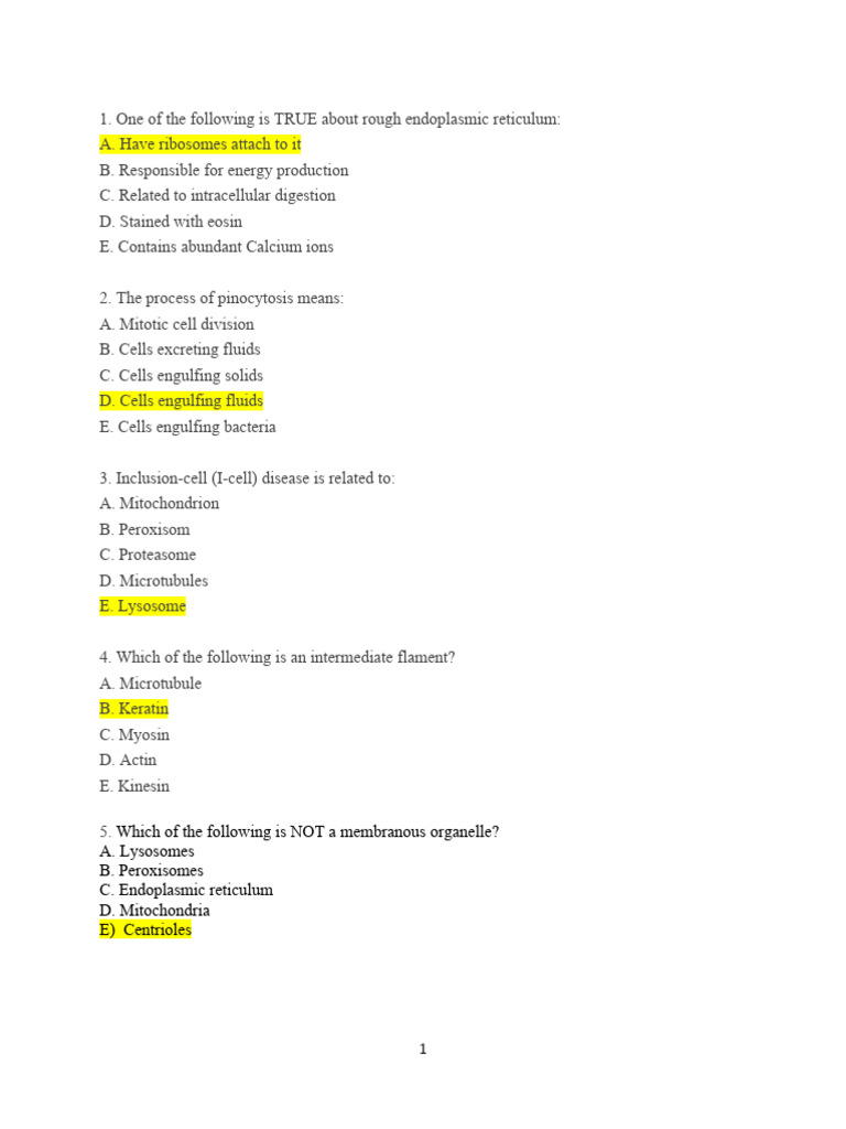 200 Level Module 2 Histology Questions | PDF | Epithelium | Bone
