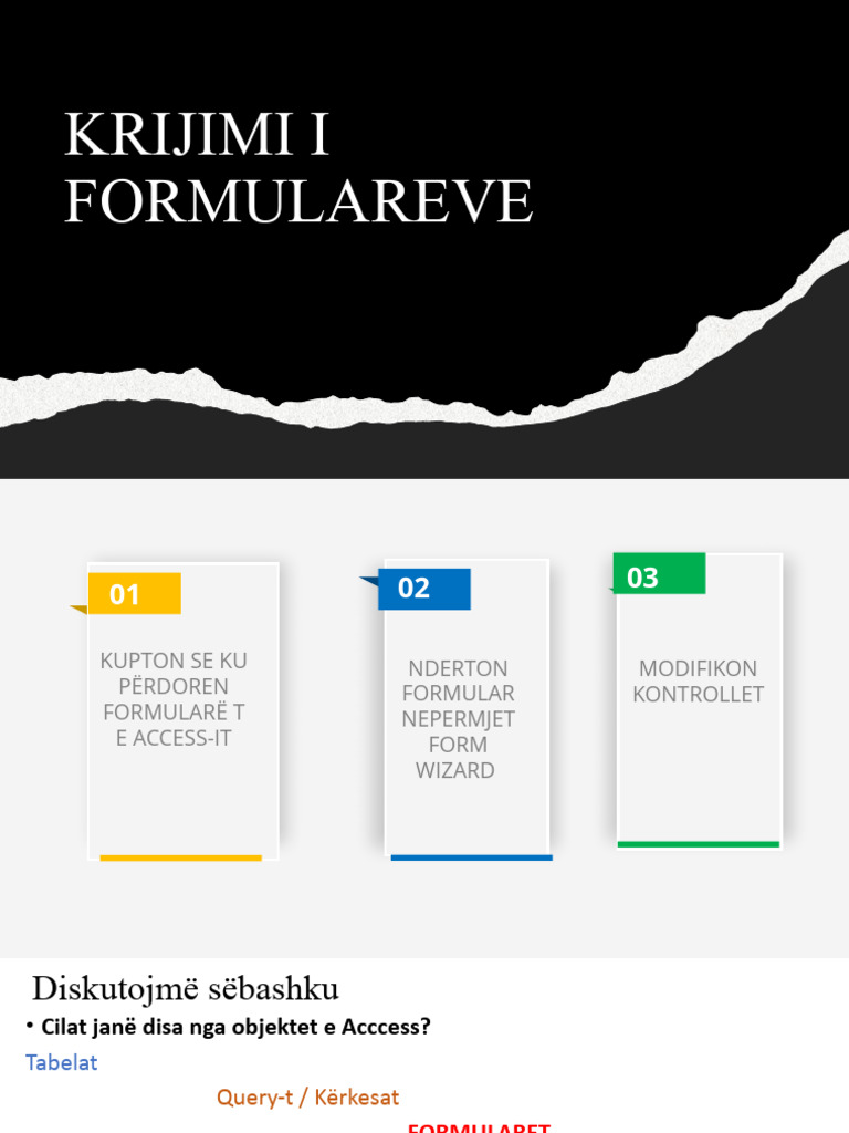 Krijimi I Formulareve | PDF